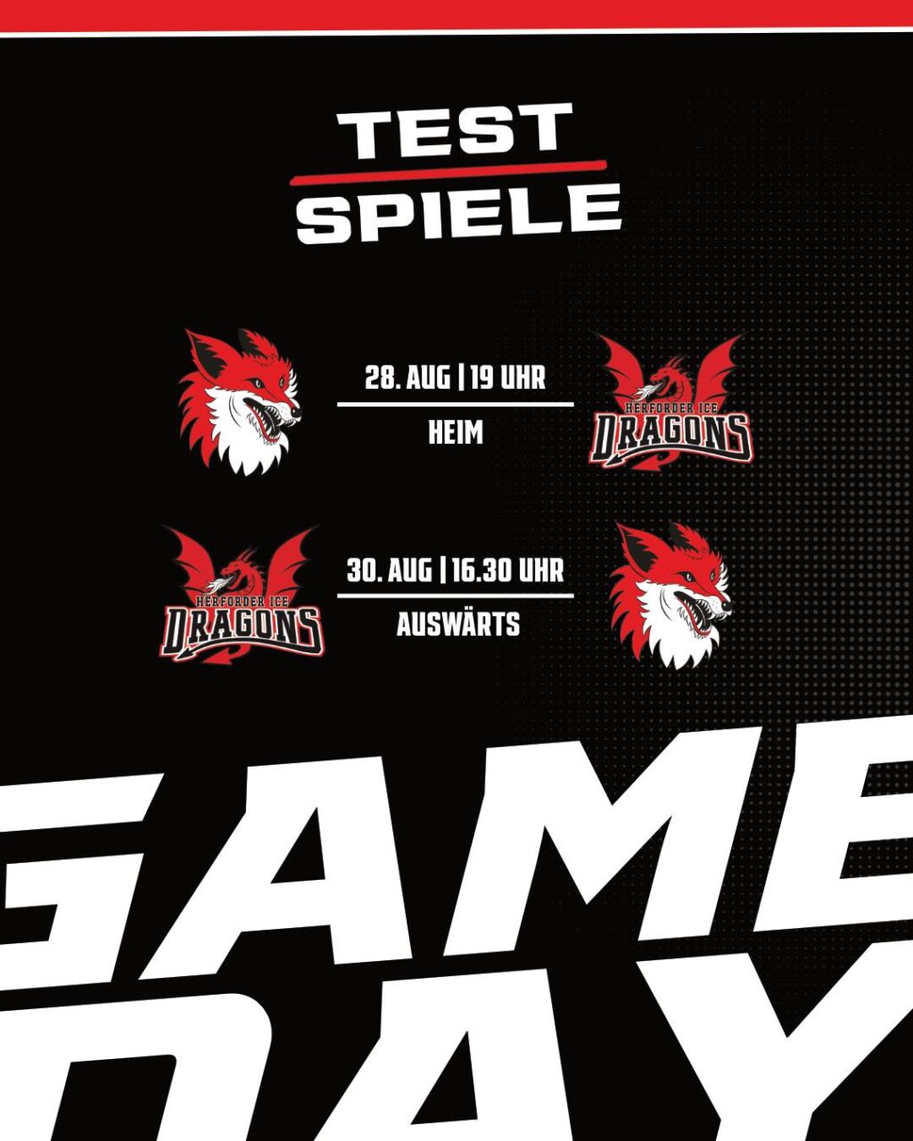 Die ersten Vorbereitungsspiele stehen fest - Füchse Duisburg